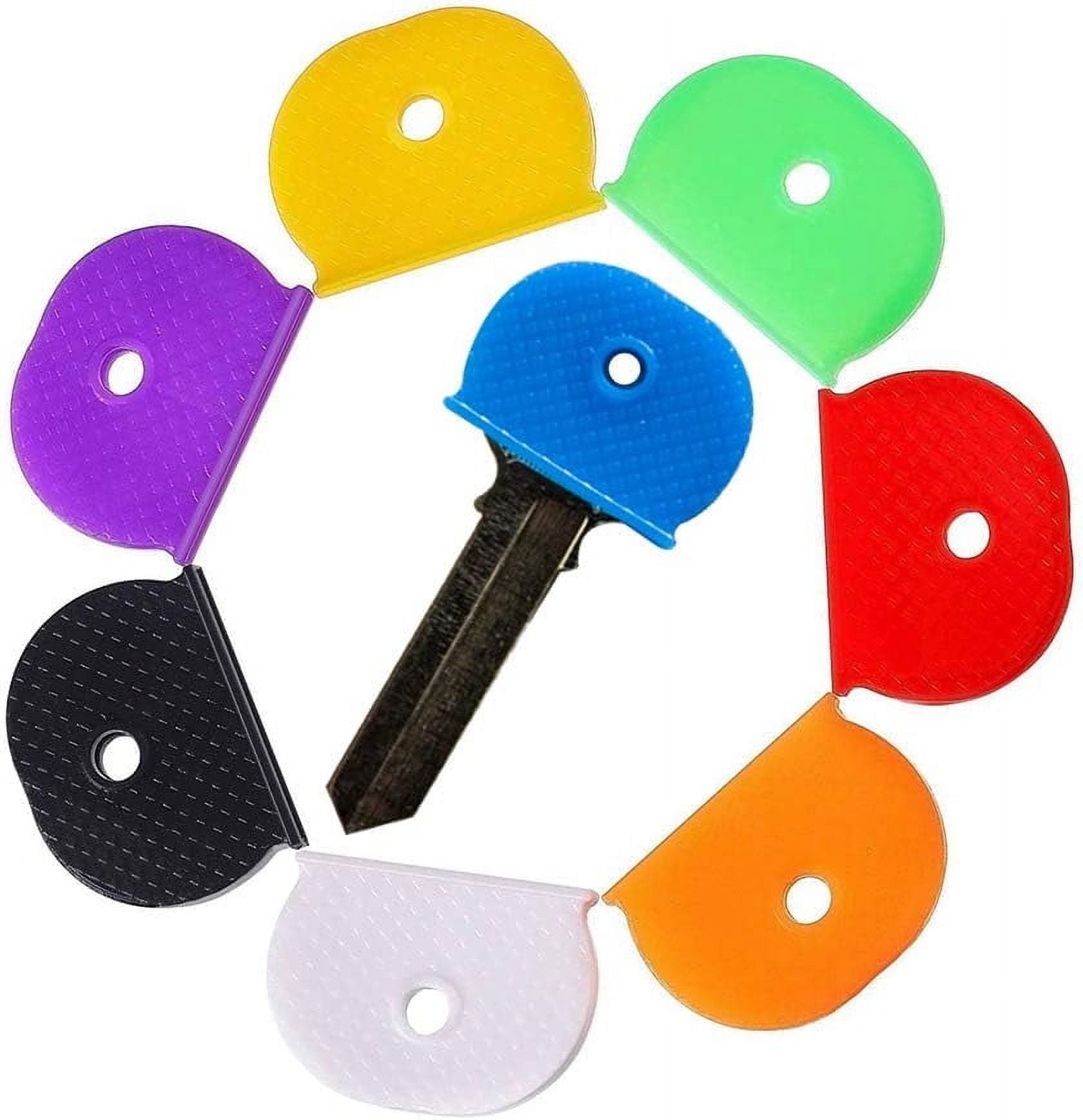 Coloured Key Covers,24 pieces Rubber Keycaps Silicone Key Identifier ...
