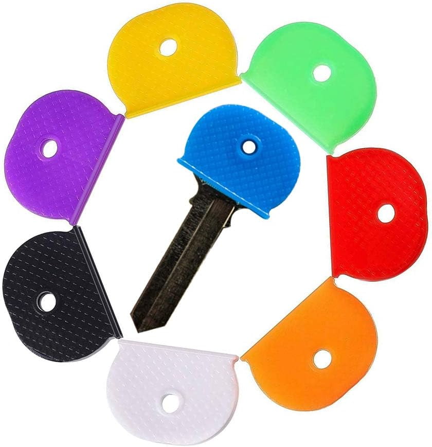 Coloured Key Covers,24 pieces Rubber Keycaps Silicone Key Identifier ...