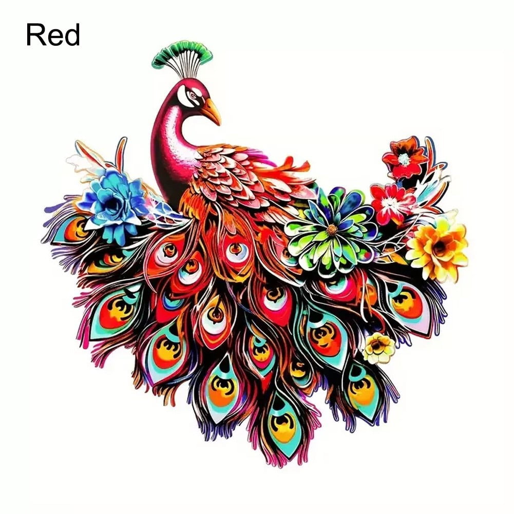 Colourful 2d Metal Peacock Wall Art Outdoor Garden Wall Fence Hanging ...