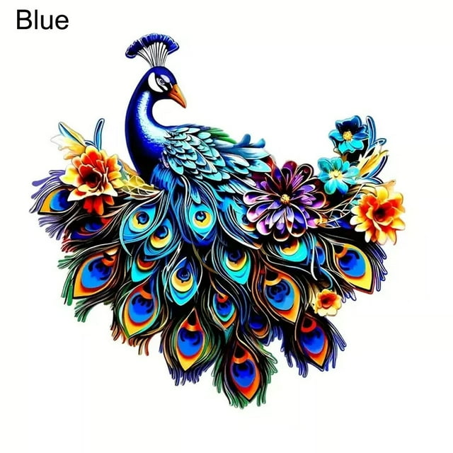 Colourful 2d Metal Peacock Wall Art Outdoor Garden Wall Fence Hanging ...