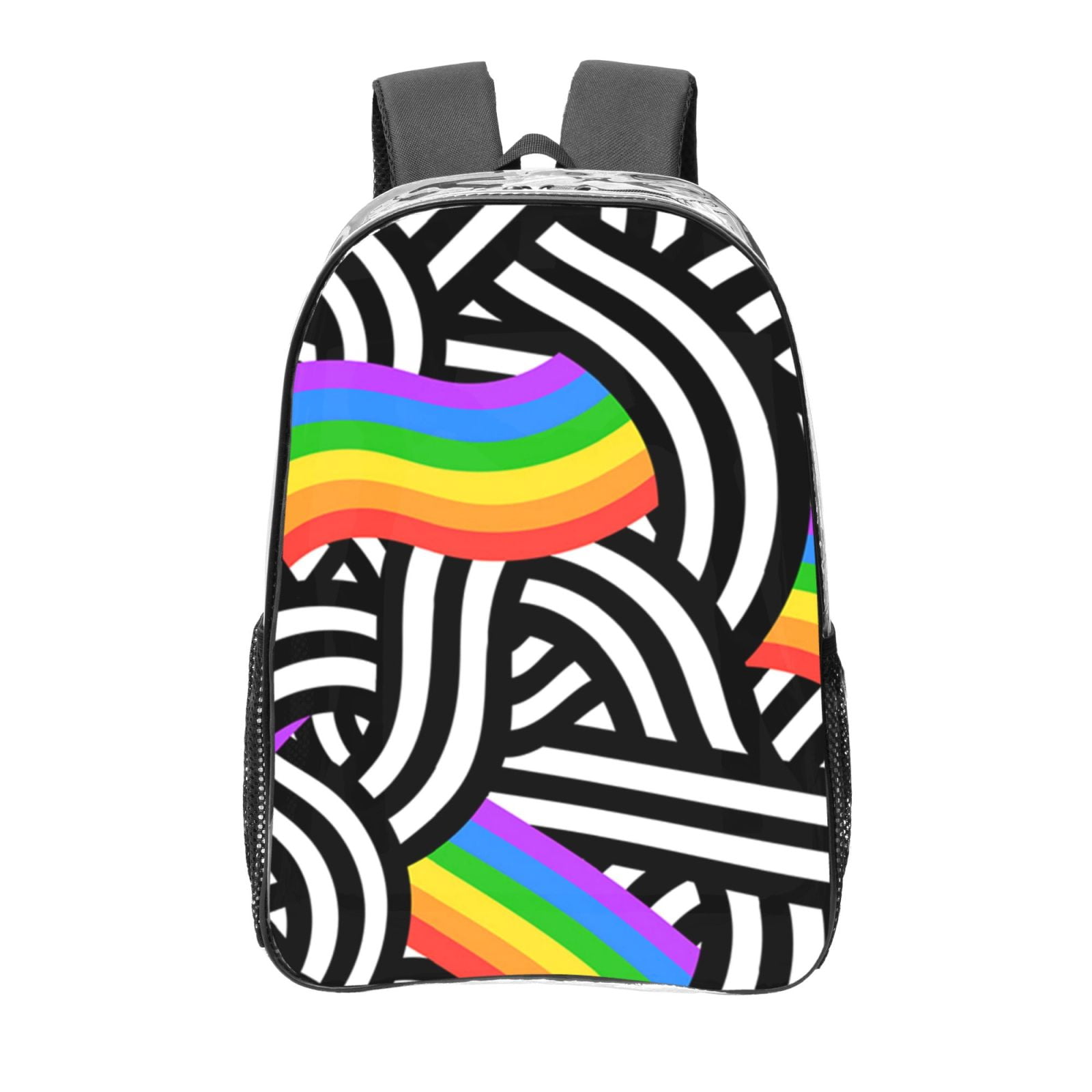 Colourful Basics Transparent Backpack School See Through Plastic ...