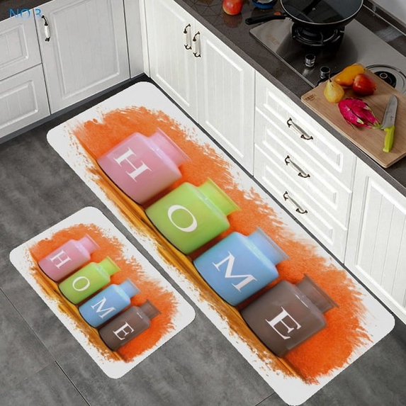 Colourful Bathroom Kitchen Carpet Hallway Doormat Washable Carpet ...