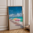 Colourful Beach Umbrella Wall Art Coastal Beach Photography Preppy ...
