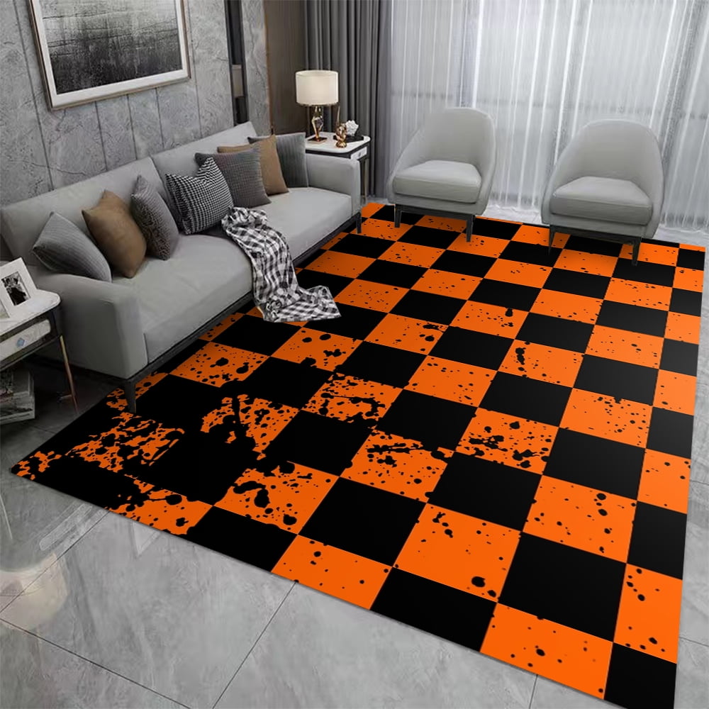 Colourful Checkerboard Plaid Carpet Abstract Geometric art Rugs for ...