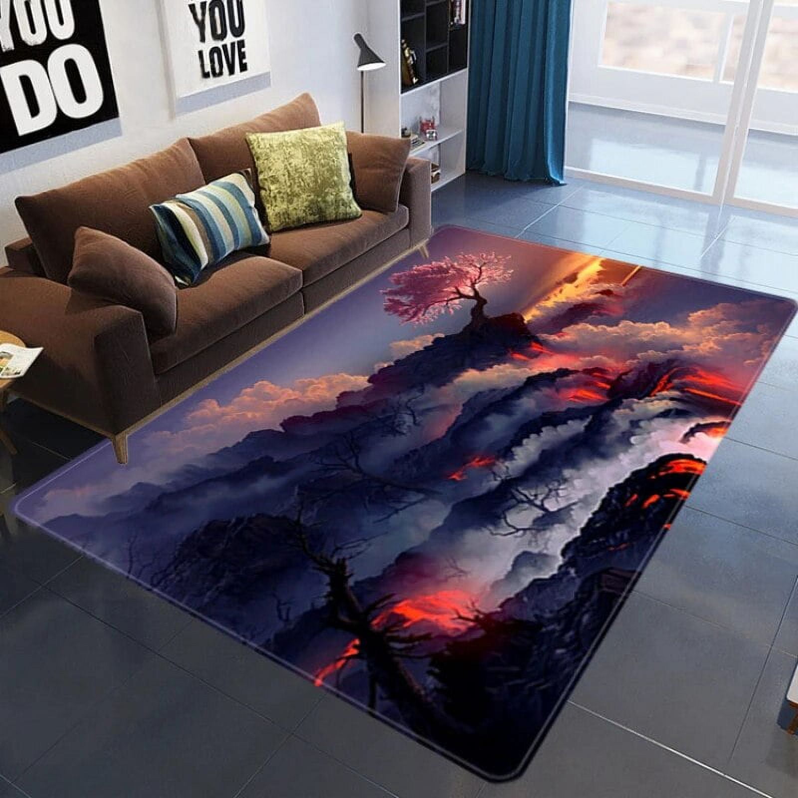 Colourful Cloud Carpet Abstract Art Pattern Nordic Style Home Simple ...