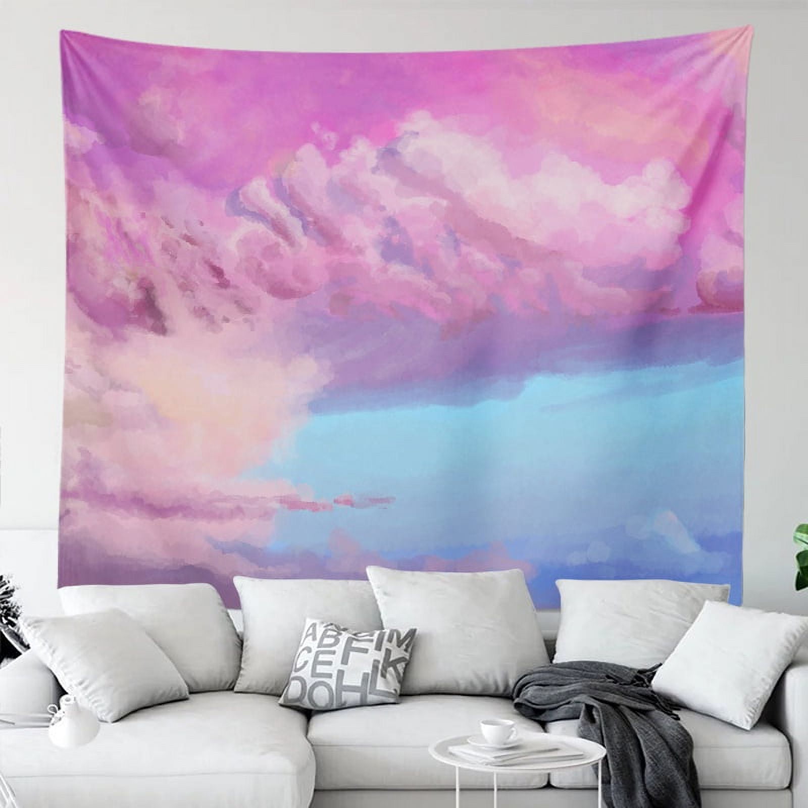 Colourful Cloud Sky Tapestry Cartoon Illustration rative Tapestry Super ...