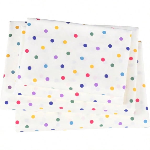 Colourful Cute Polka Dot Girls Full Sheet Set Bedroom Decoration Gift ...