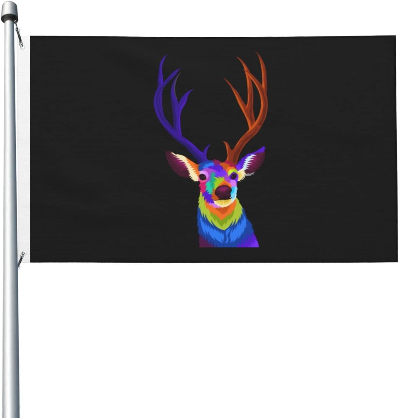 Colourful Deer Flags 3x5 Ft Double Sided Flag Durable Outdoor Flags ...