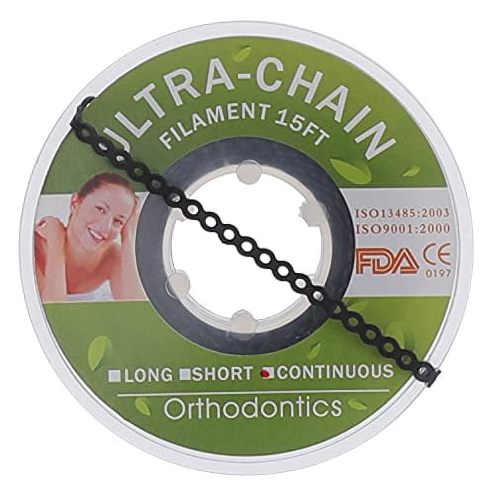 Colourful Dental Orthodontic Elastic Rubber Band Power Chain for Braces ...