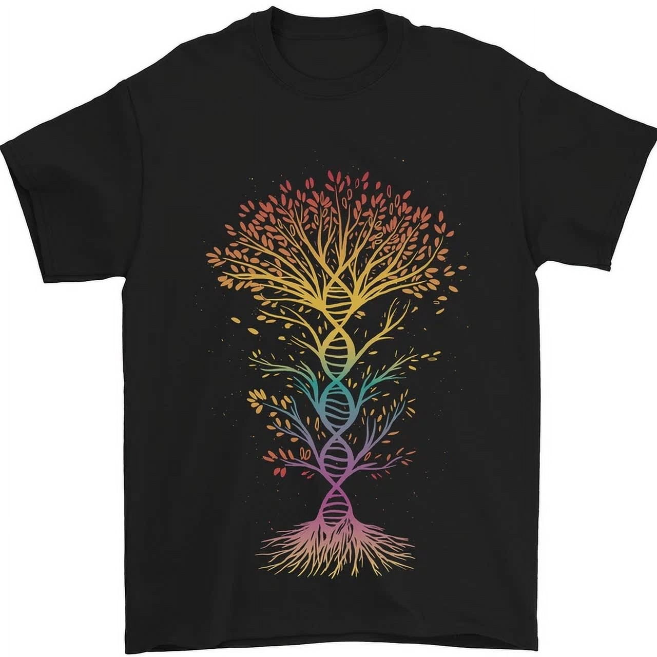 Colourful Dna Tree Biology Science Mens Womens S-5XL T-Shirt - Walmart.com