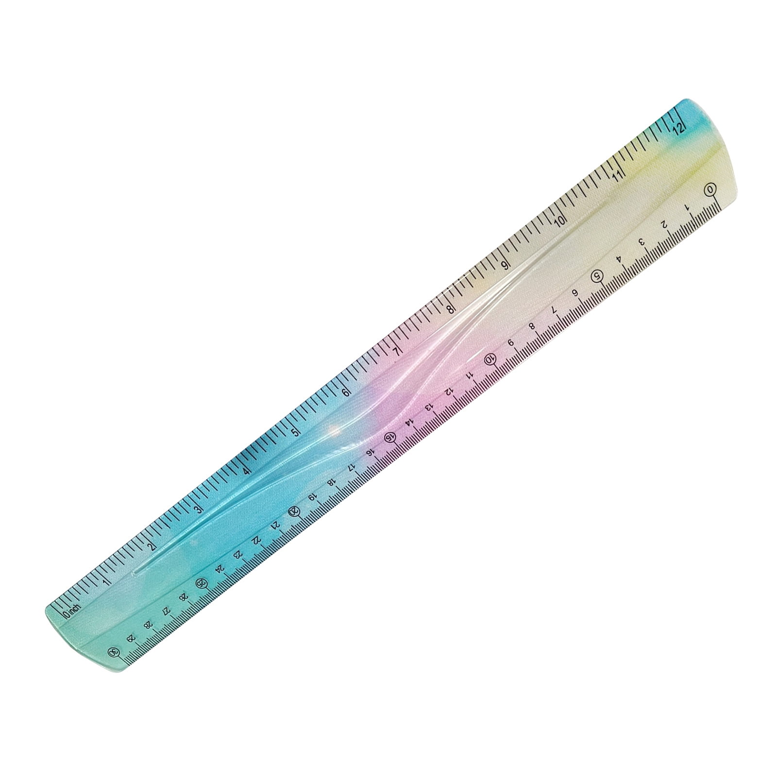 Colourful Drawing Ruler Clear Foldable Rulers Flexible Bendable Ruler ...