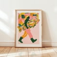 Colourful Fish Carrier Poster Folk Art Paper Wall Art - Walmart.com