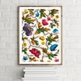 Colourful Flower Autumn Leaf Pattern, Unframed Paper Poster 11x14in ...
