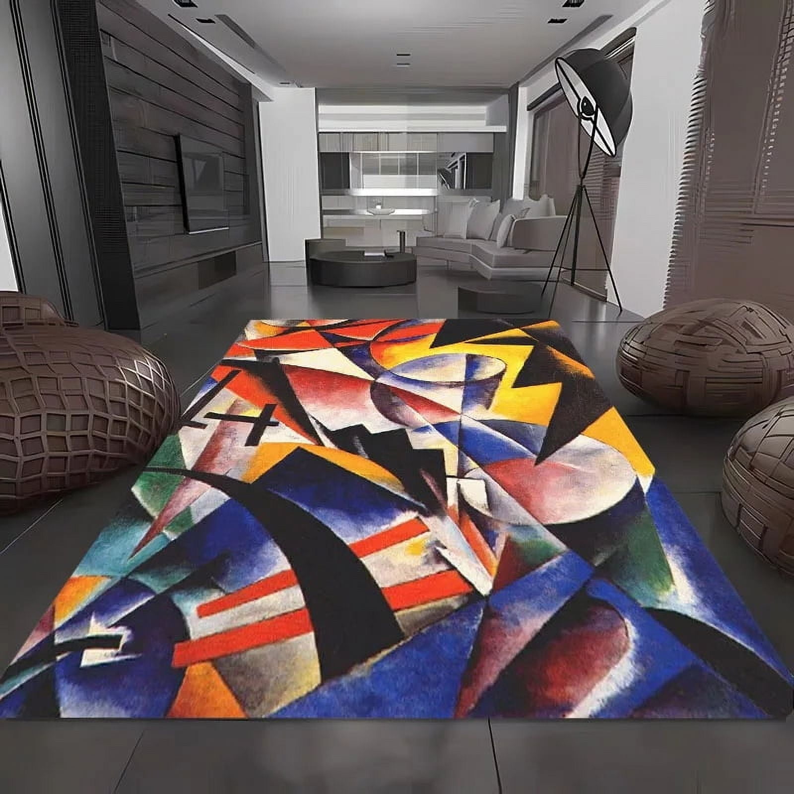 Colourful Geometric Minimalist Pattern Carpets for Home Living Room ...