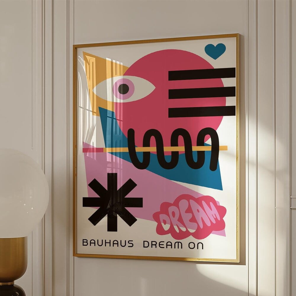 Colourful Girls Wall Art For Bedroom Wall Print Modern Girls Decor Teen ...