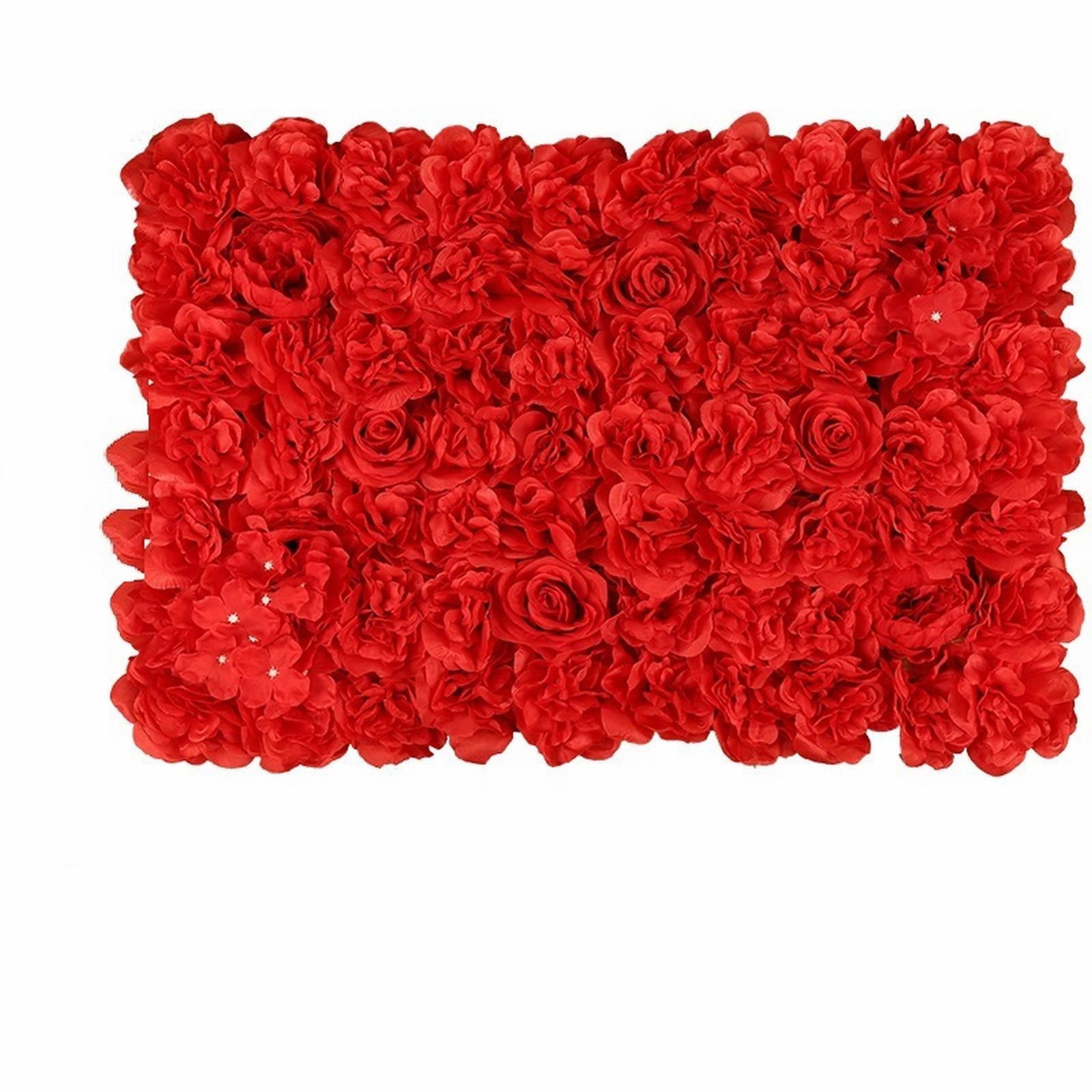 Colourful Hydrangea & Rose Artificial Flower Wall Panels 15 X 32in ...