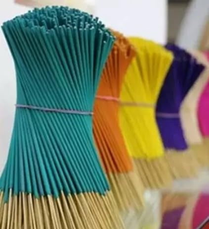 Colourful Incense Sticks Bundle Pack Assorted ColoursSticks Loose ...