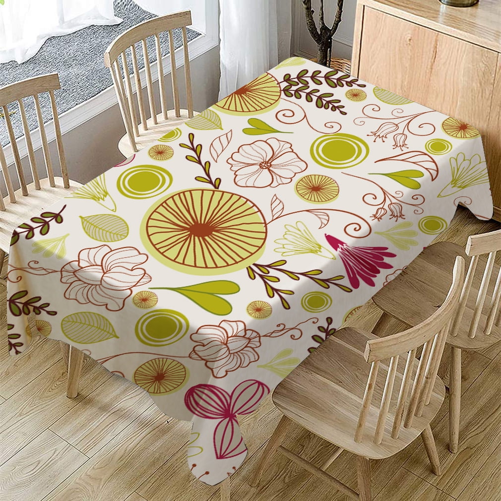 Colourful Lemon Print Tablecloth Fashion Table r Accessories Birthday ...