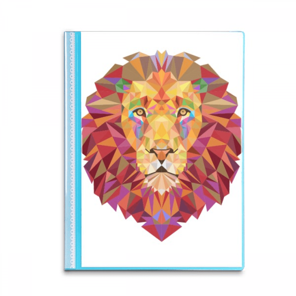 Colourful Lion Animal Box Stitching Book Sheet Protectors Portfolio ...