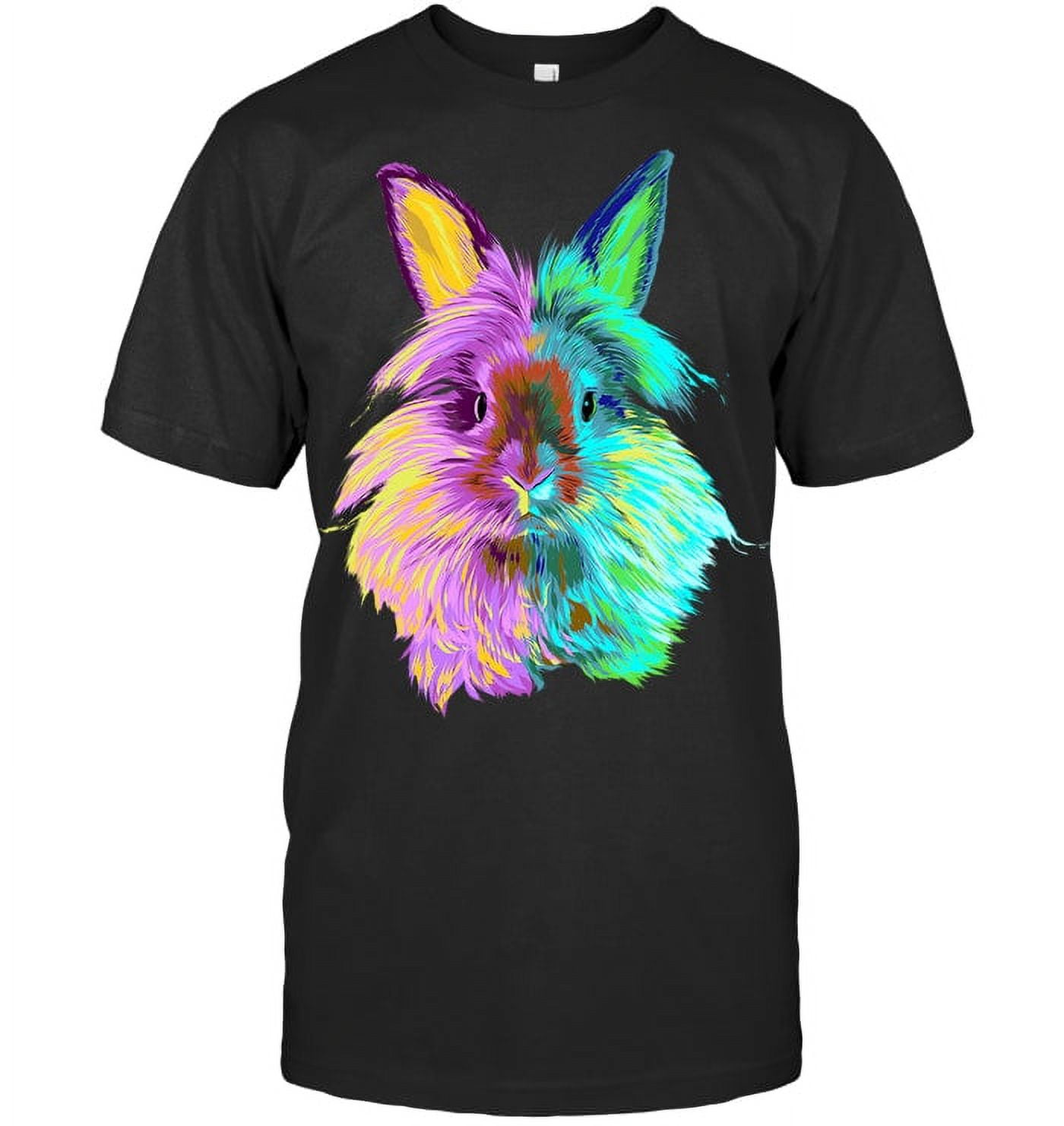 Colourful Lionhead Rabbit Rabbit T Shirt - Walmart.com