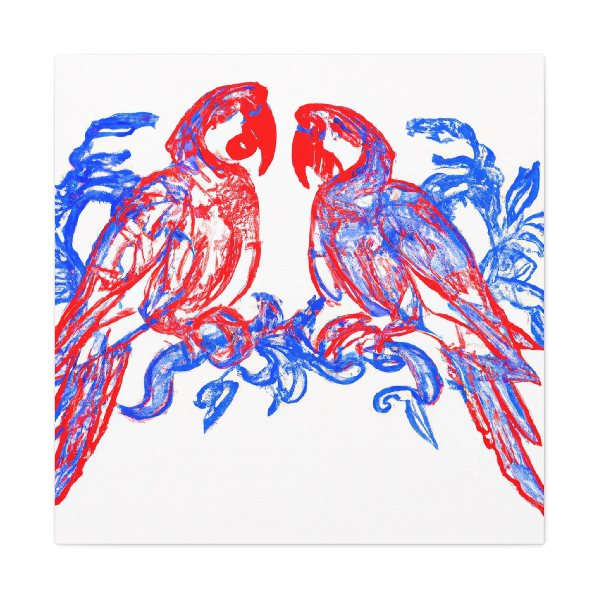 "Colourful Macaw Splendour" - Canvas - Walmart.com