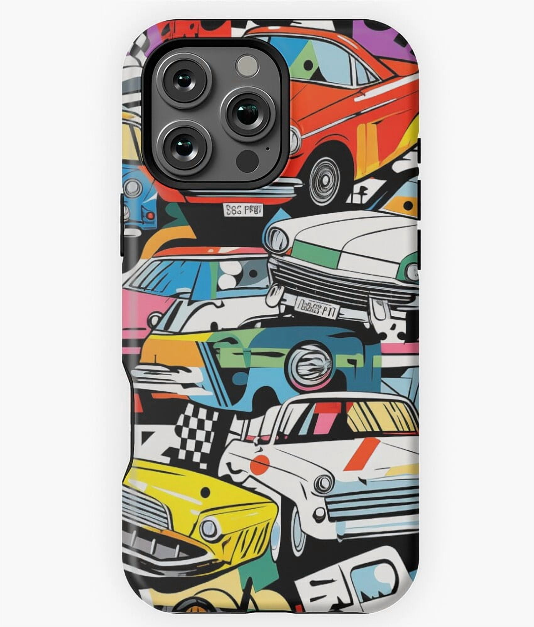 Colourful Motors Urban Cool Throwback Phone Case for iPhone 16 15 14 13 ...