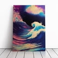 Colourful Ocean Wave No.1 Abstract Wall Art Print Lounge Art Home Decor ...