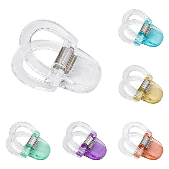 Colourful Plastic Binding Clips 6 Pcs, Plastic Paper Clips, Papers ...
