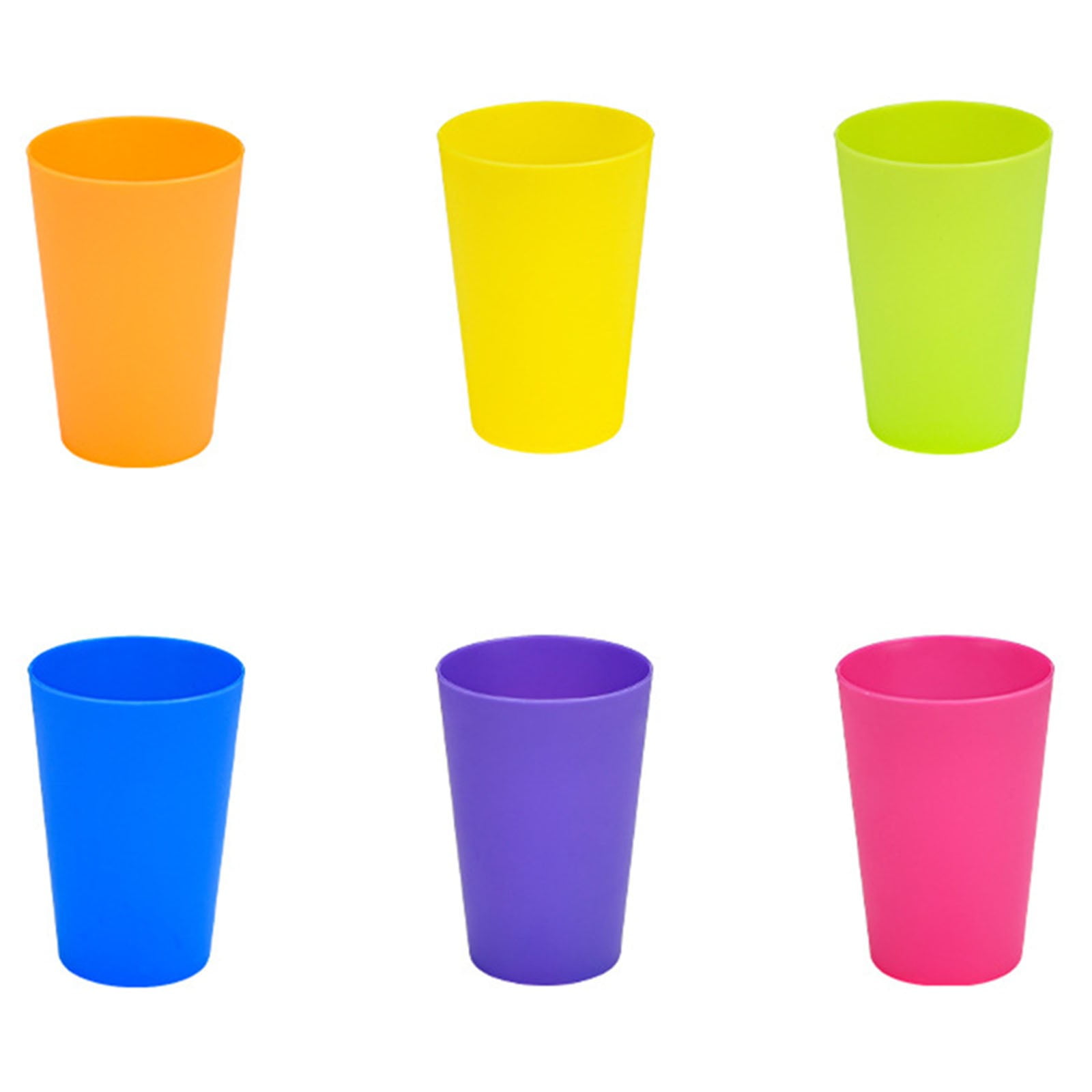 Colourful Plastic Cups Eco-Friendly Unbreakable Reusable Drinking Cup ...