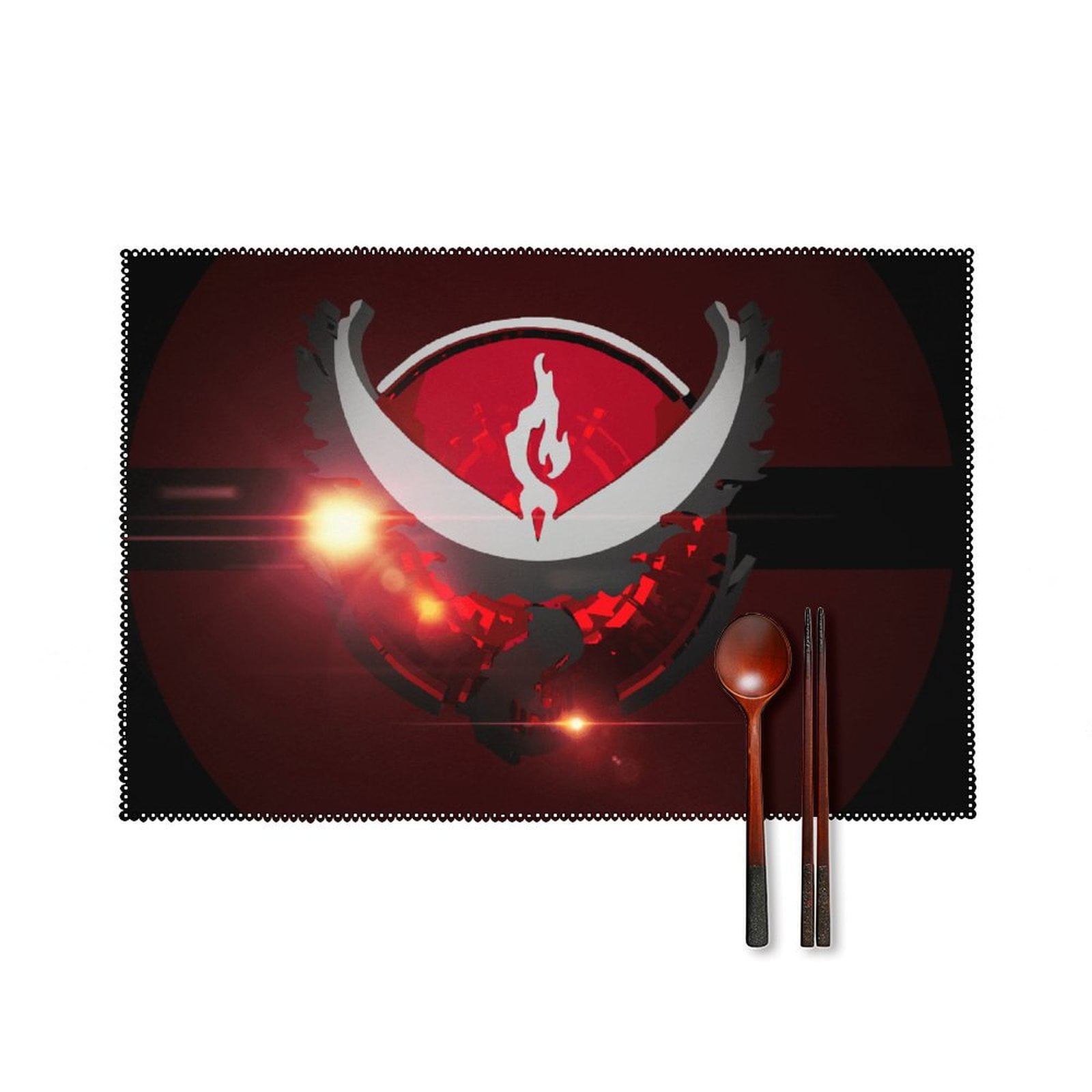 Colourful Pokemon Placemats Set of 6, 12x18 Inch Waterproof Stain ...