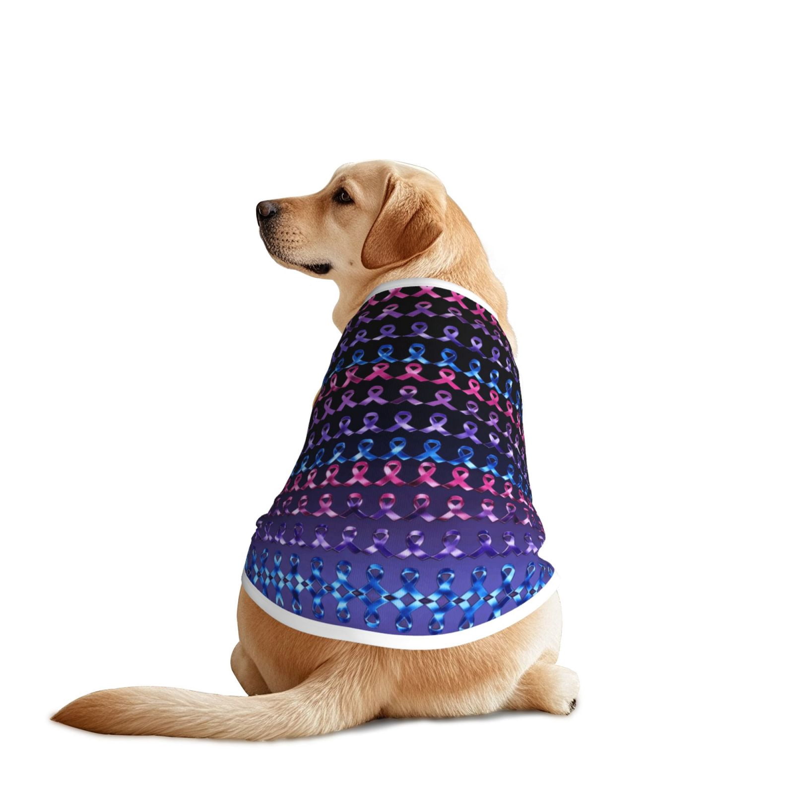 Colourful Ribbons Pattern Dog T Shirts Vest for Dogs Fit - Spring ...