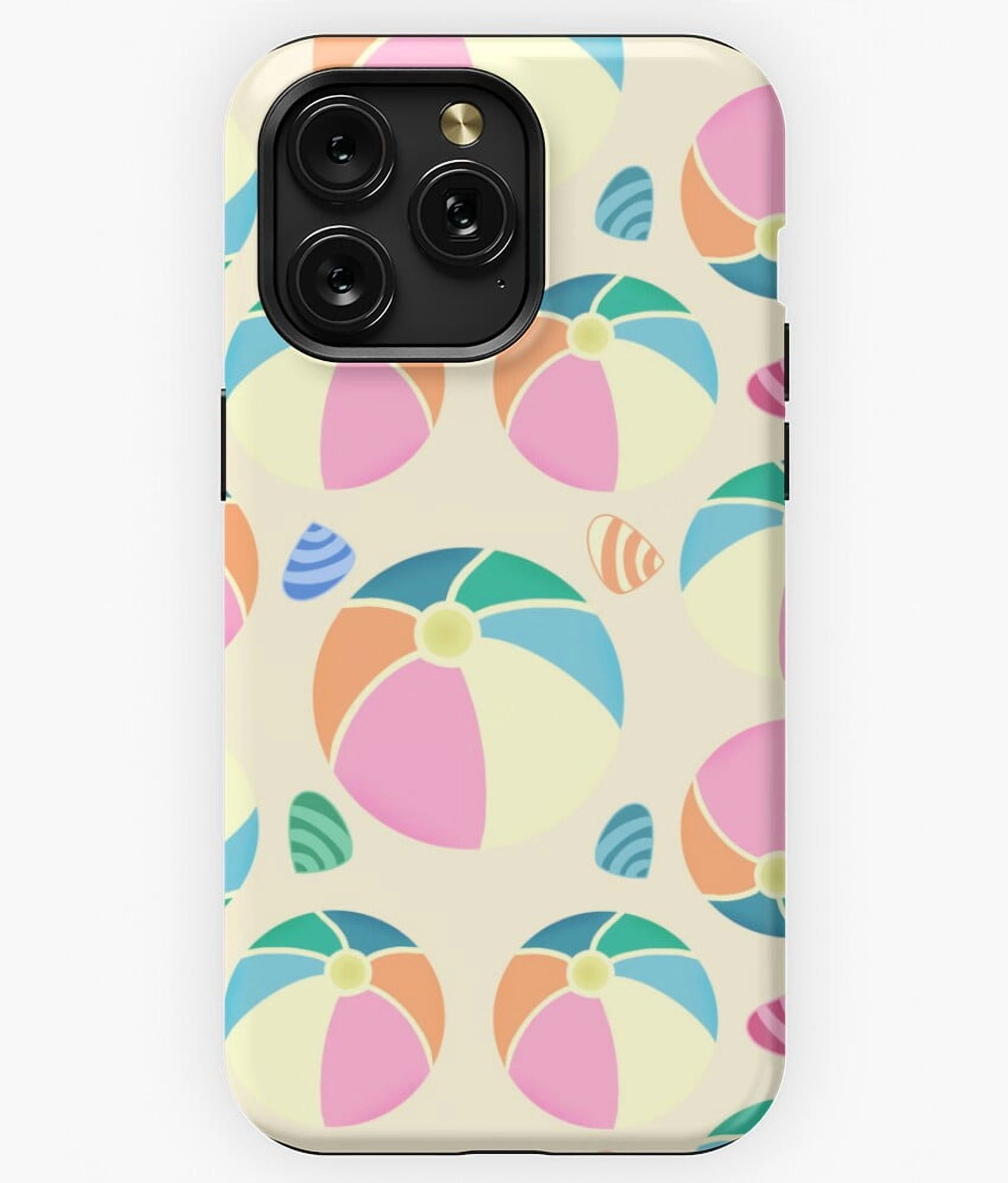 Colourful Seashells Beach Ball M3243 Phone Case for iPhone 17 16 15 14 ...