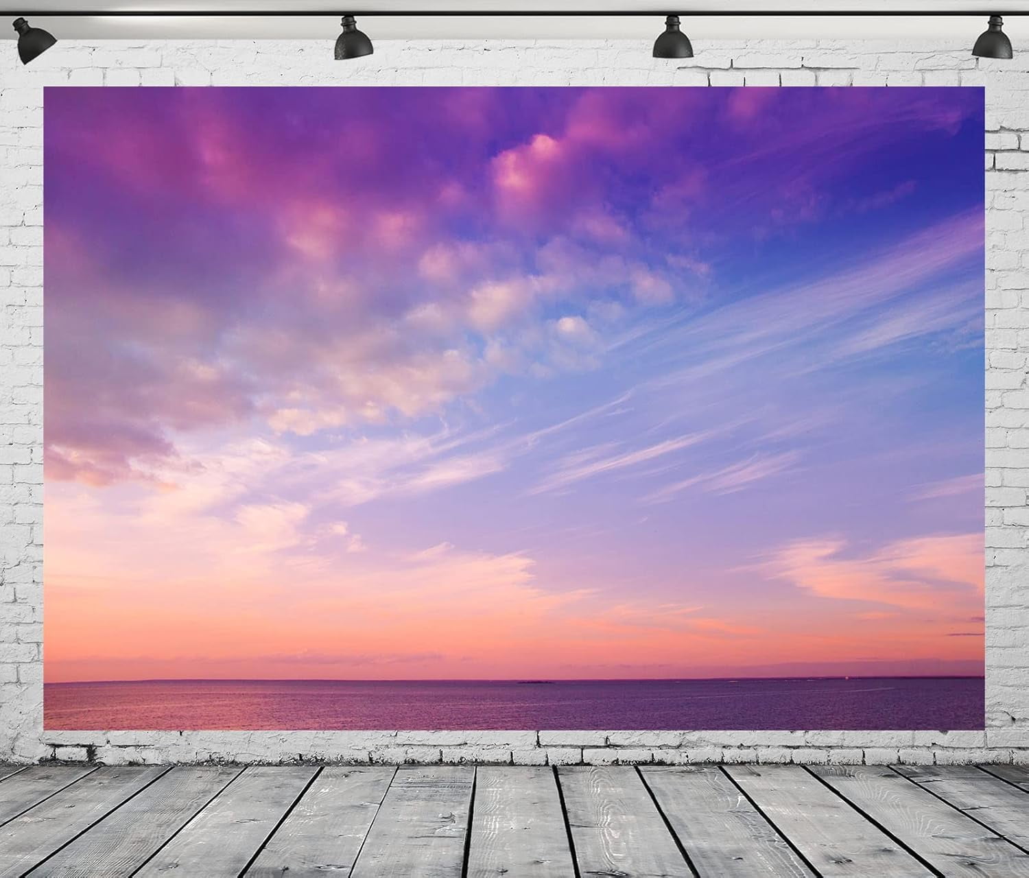 Colourful Sky Backdrop Red Cloud Sky Sunset Photo Backdrop Evening View ...