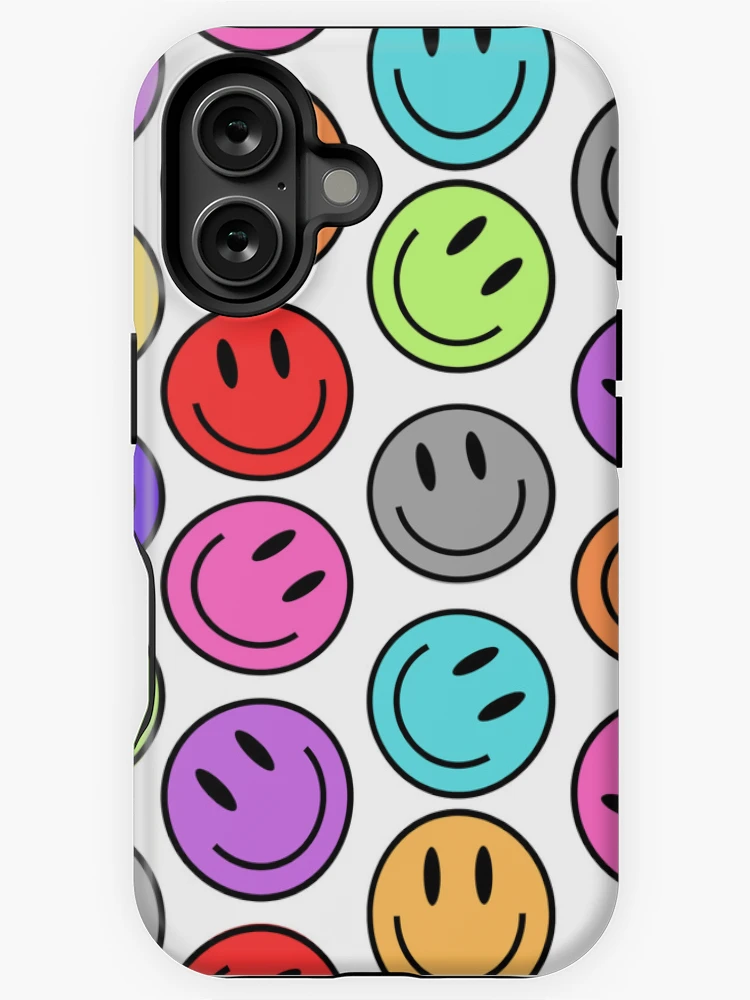 Colourful Smiley Faces iPhone Case 11 through 16 Pro Max - Walmart.com
