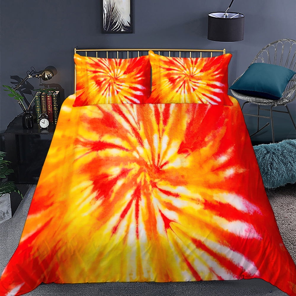 Colourful Tie Dye Bedding Sets Tie Dye Duvet Cover Spiral Tie Dyed