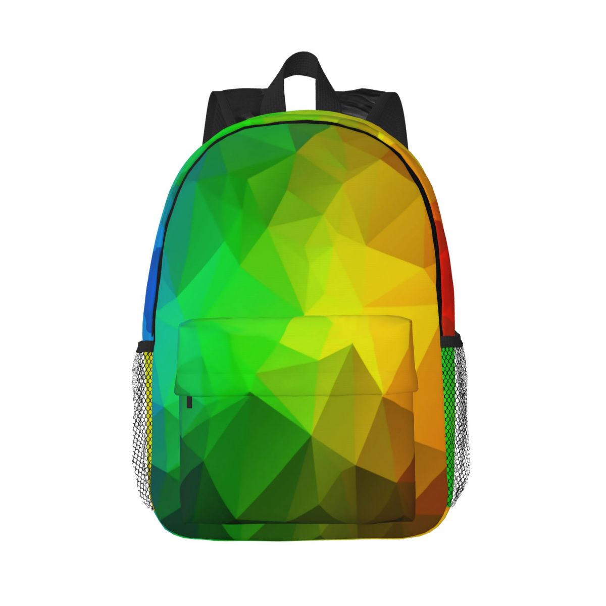 Colourful Triangles Backpack for Men Women Waterproof College Abstract ...
