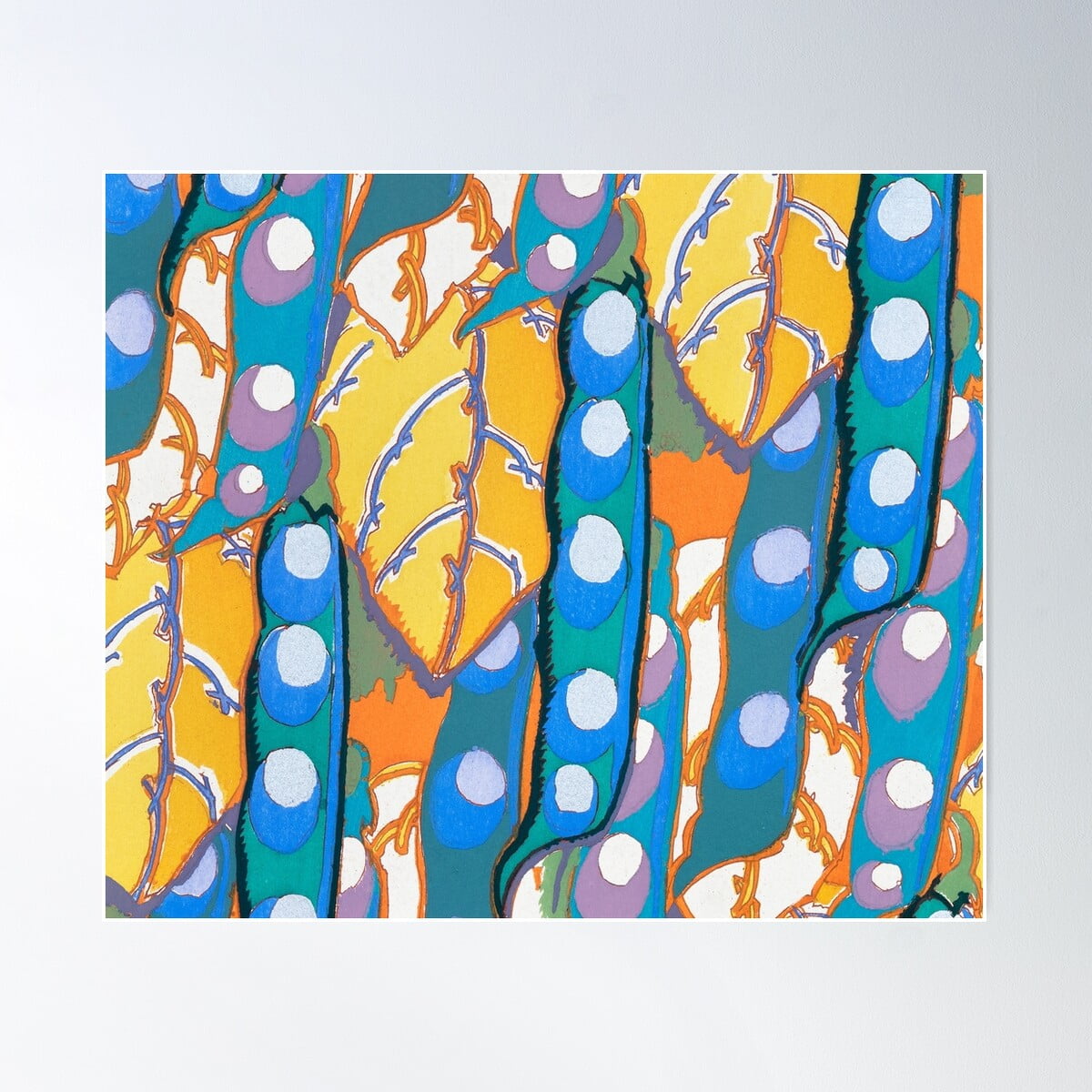 Colourful Vintage Art Deco Pattern By Édouard Bénédictus 1928 Poster ...