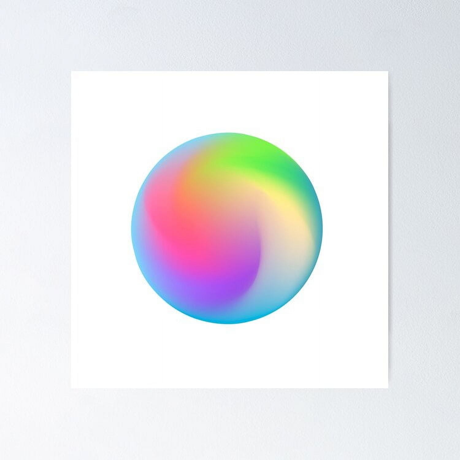 Colourful abstract orb UNFRAMED Poster, 18x24 - Walmart.com
