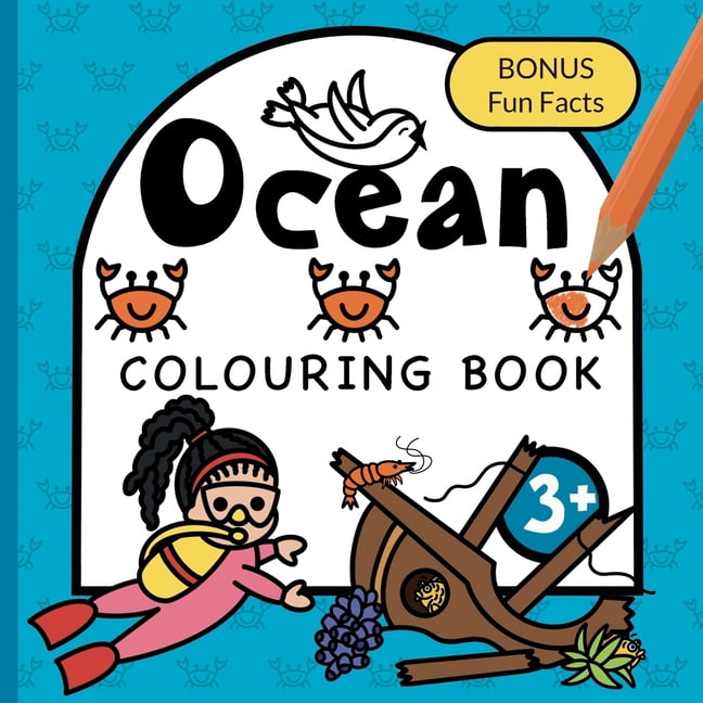 Colouring Book Ocean For Children: Whales, Sharks, Turtles and Sunken ...
