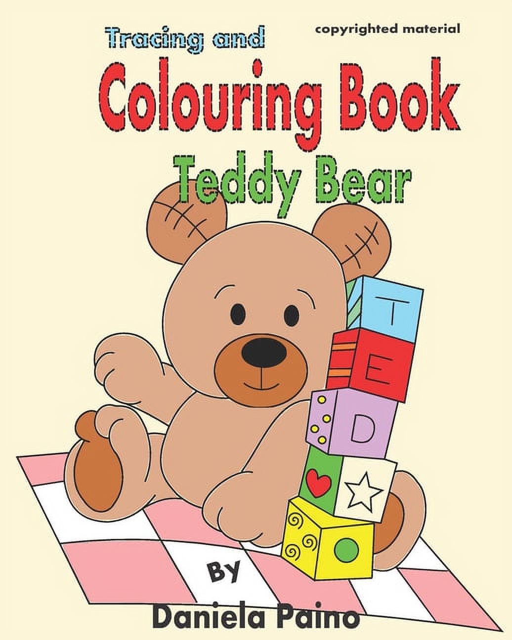 Colouring Book Teddy Bear .: Tracing and Colouring book Teddy Bear ...