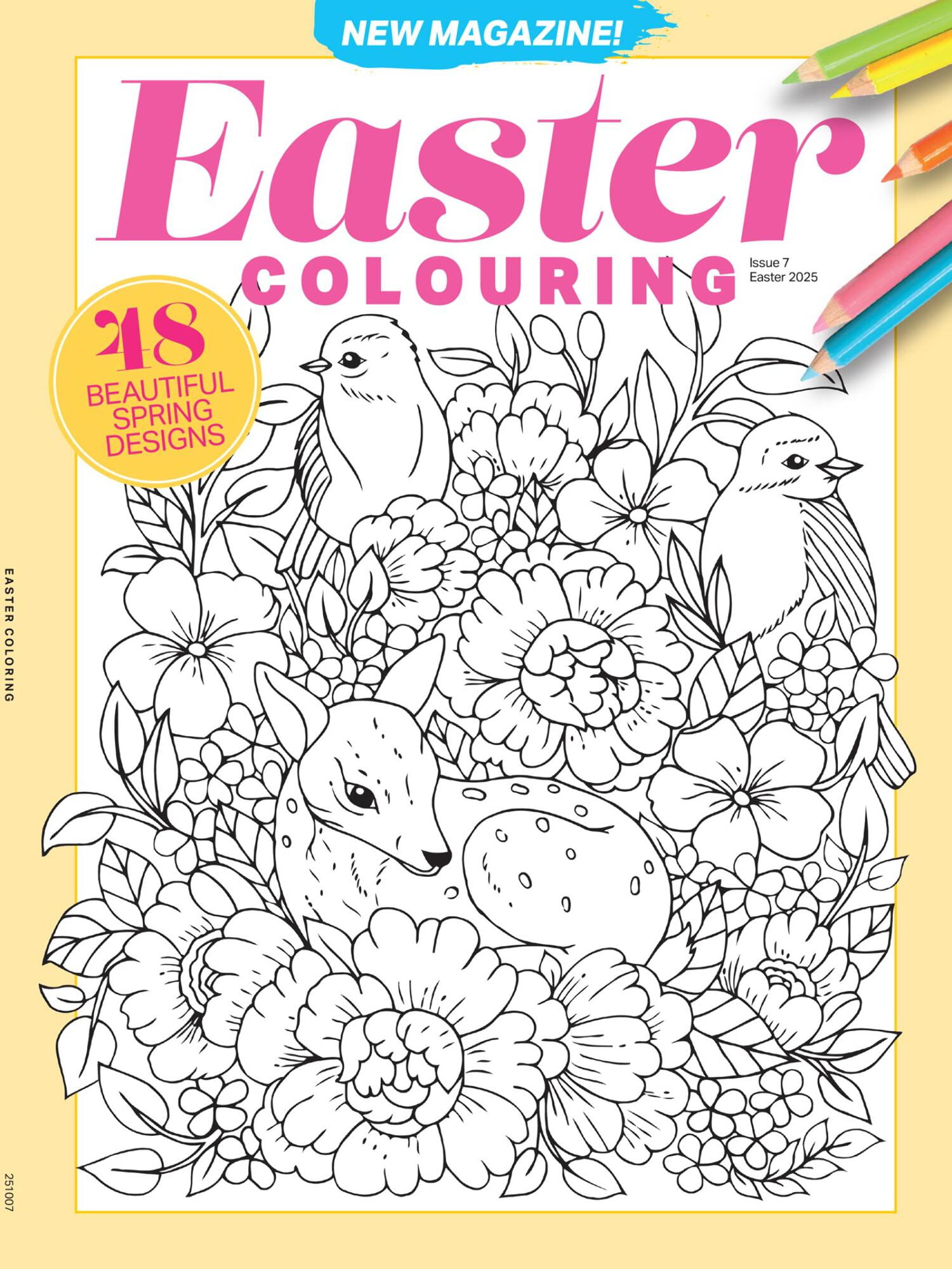 Colouring - Easter Edition 2025: 48 Beautiful Spring Designs, Adult ...