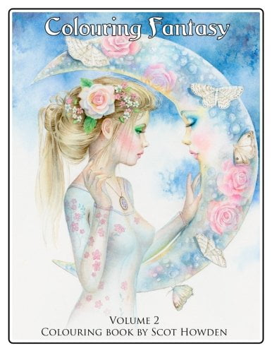 Pre-Owned Colouring Fantasy 2 - Colouring Book by Scot Howden: Volume 2 ...