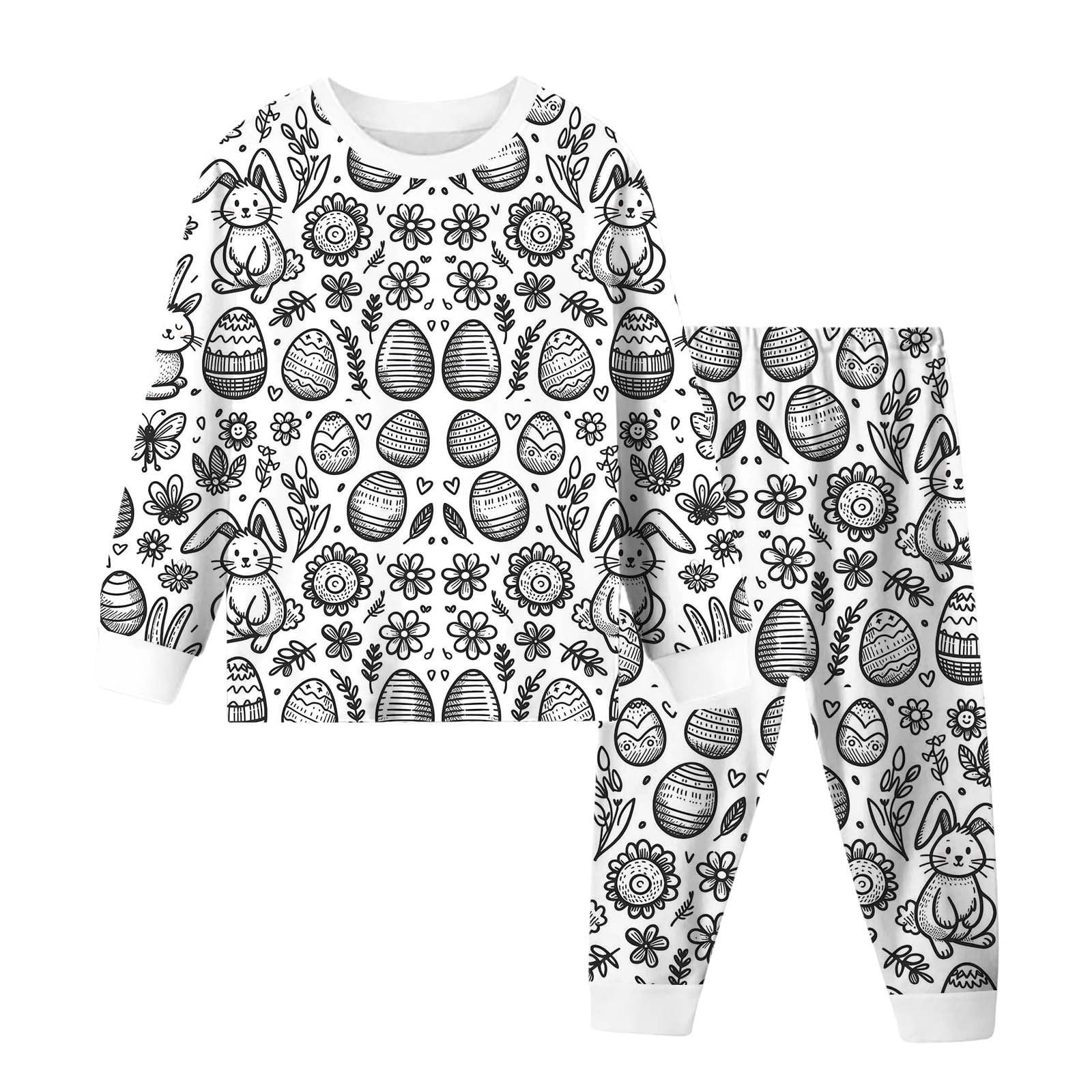 Colouring Pajama Sets You Can Color With Markers Cartoon Homewear Set ...