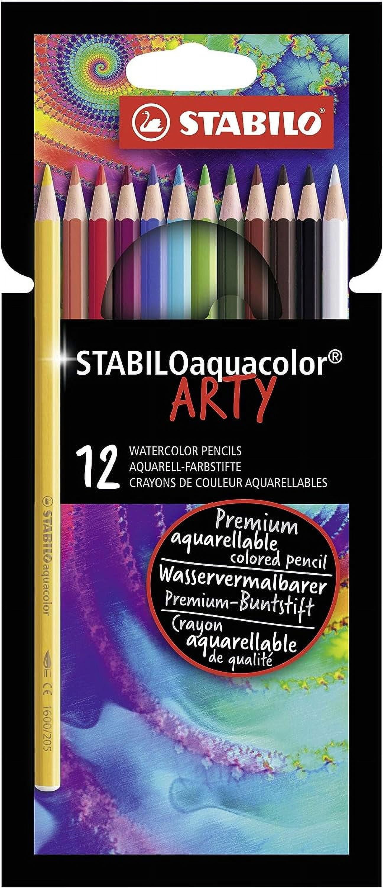 Colouring Pencils - STABILO Aquacolor Arty Watercolor Pencils - Pack of ...