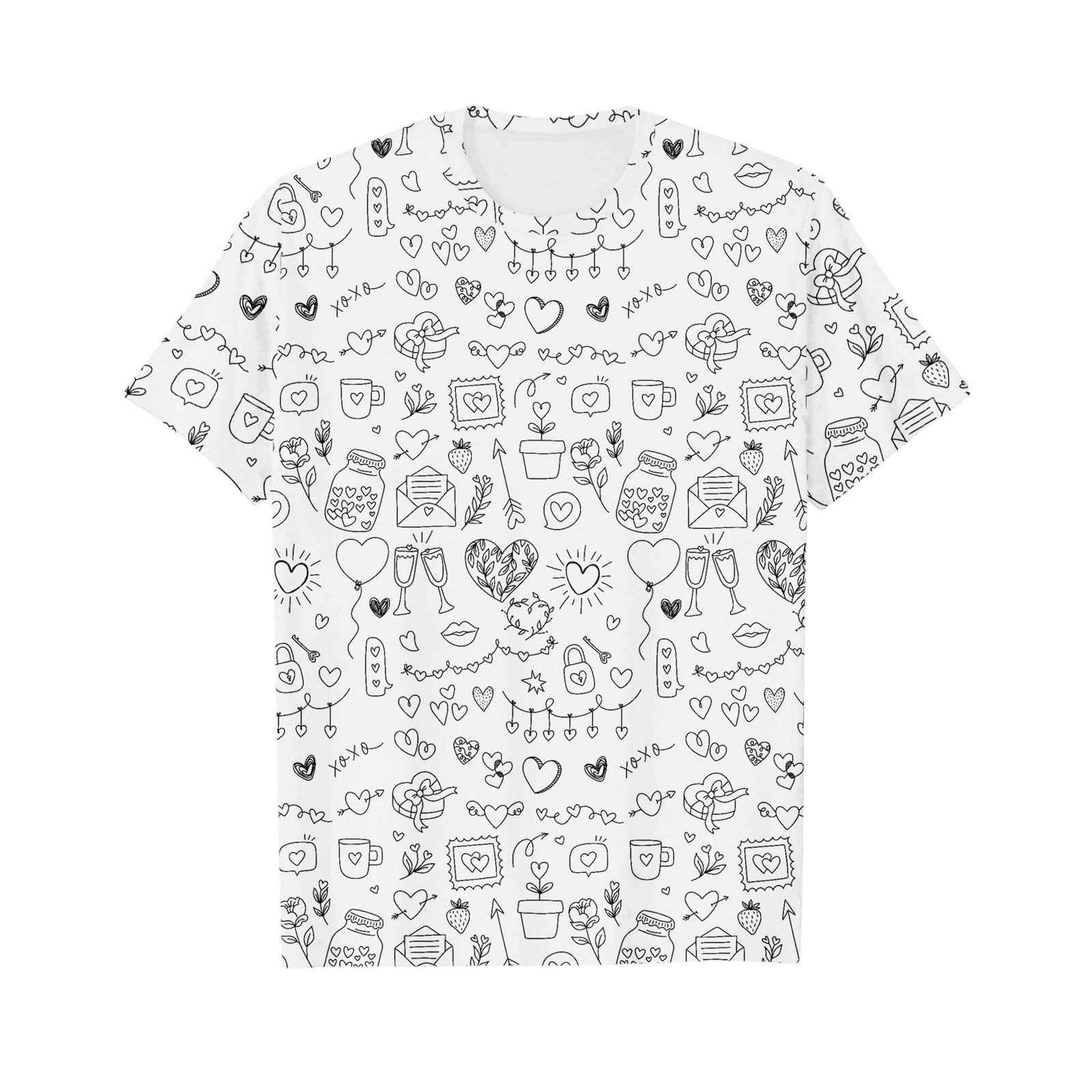 Colouring Shirts for Kids Cotton Kid Funny Diy Hand Print T Shirts ...