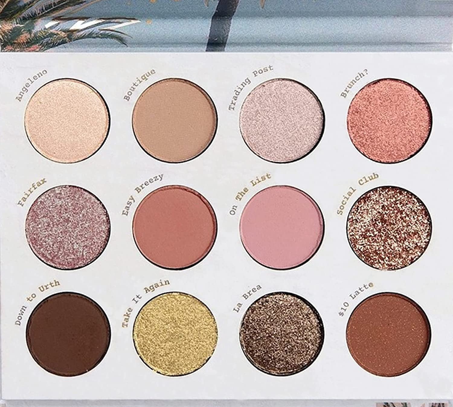 Colourpop Melrose Eyeshadow Palette Neutral Matte Metallic Glitter ...