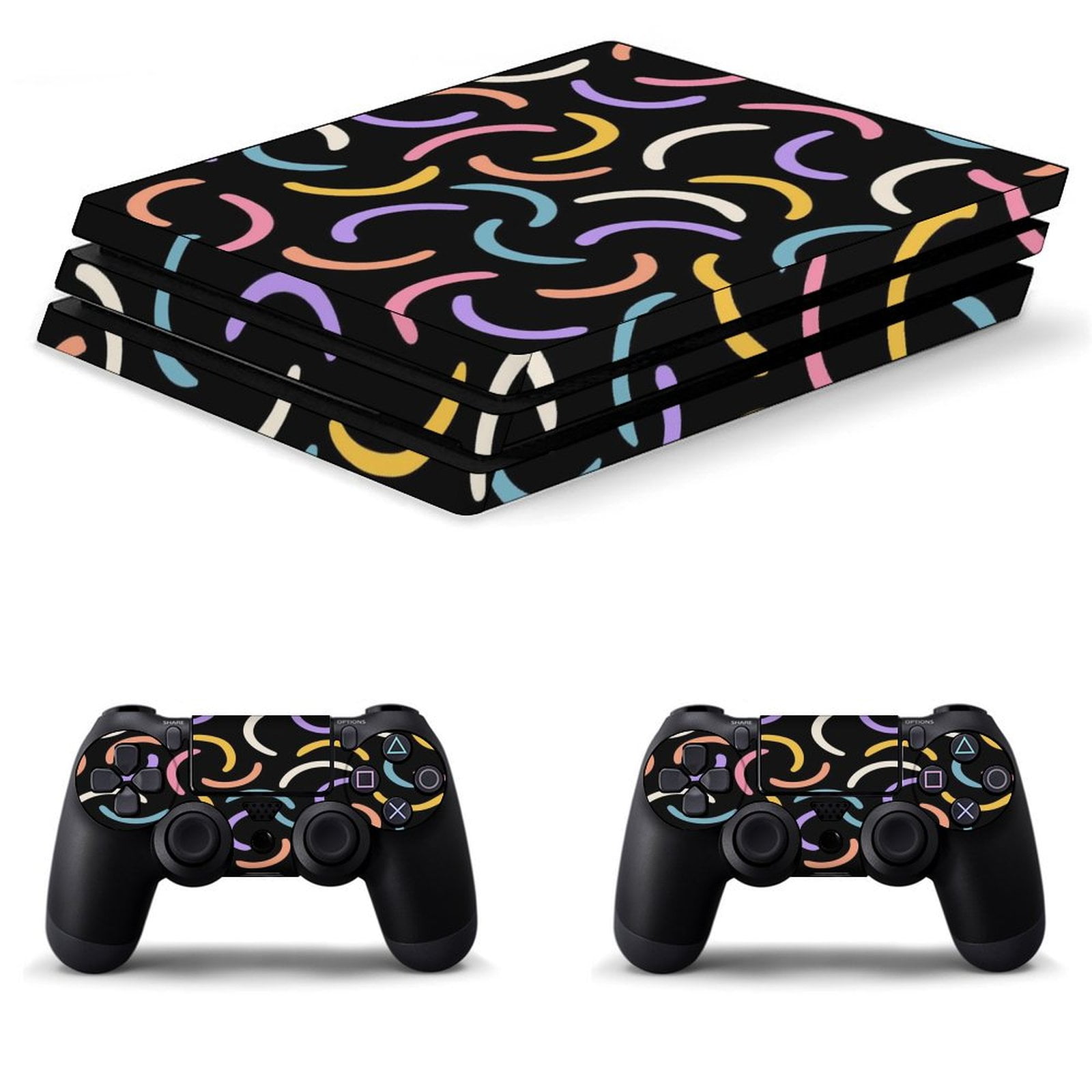Colours PS4/PS4 Pro/PS4 Slim Skin Sticker For Console And Controller ...