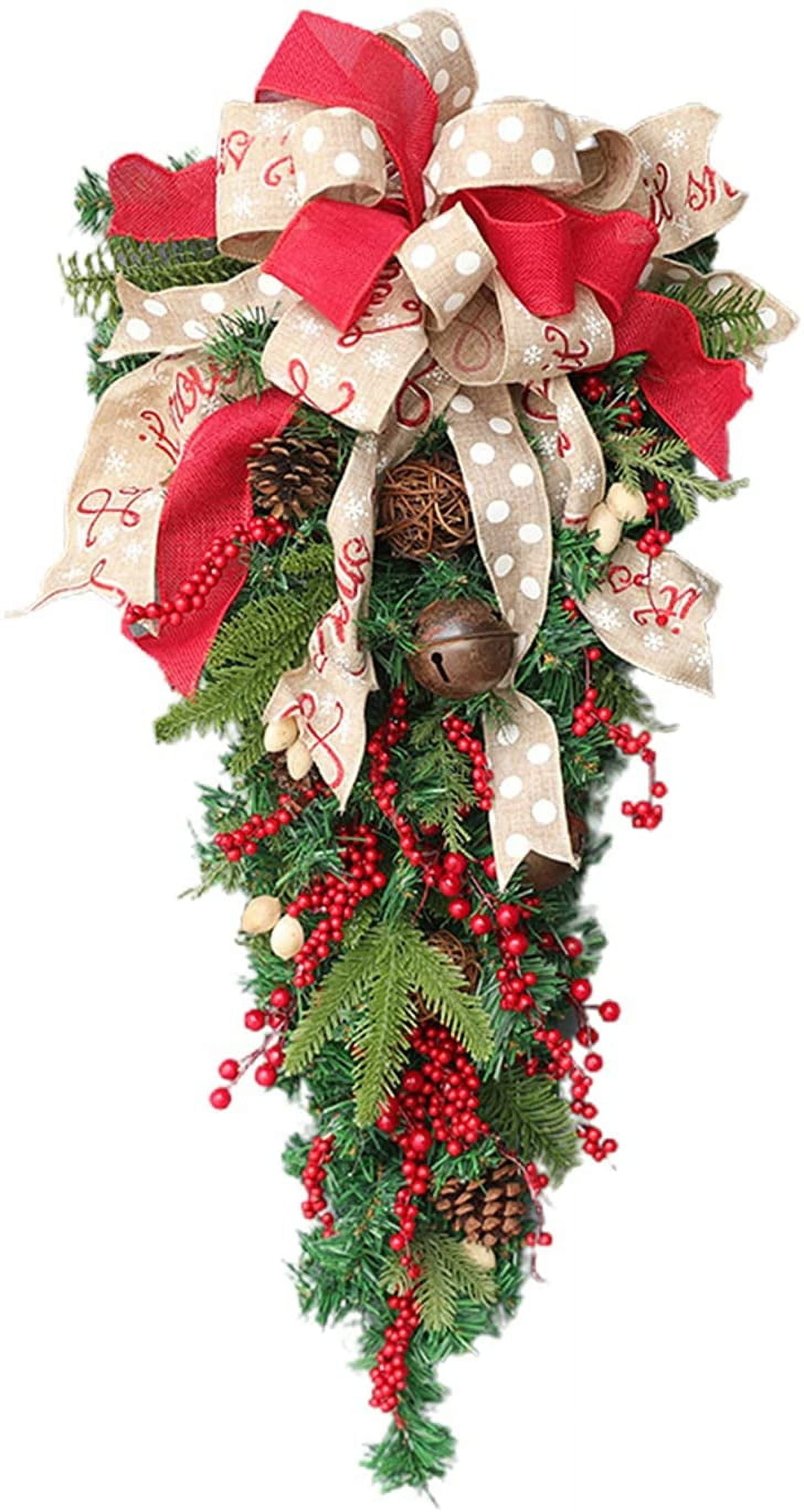 Colourtree 2 Pcs 23.6" Christmas Upside Down Tree, Upside Down ...