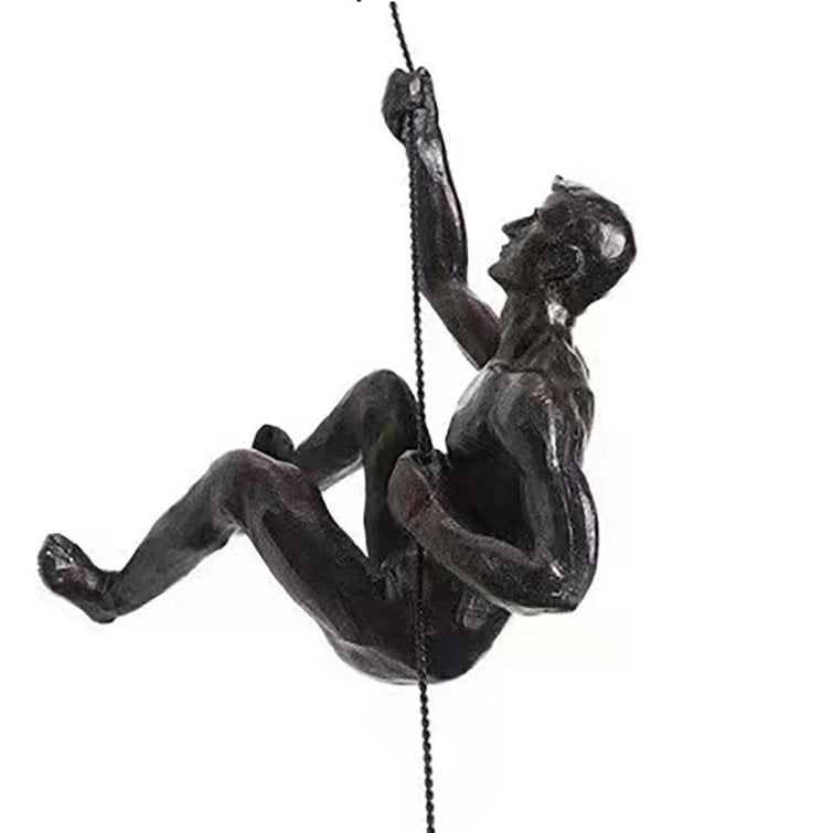 Colourtree Resin Sculpture Right Hand Climbing Man Wall Sculpture ...