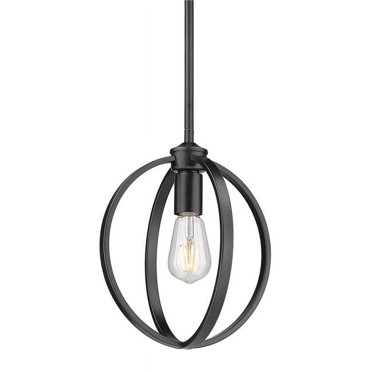Zoey Large Pendant in Olympic Gold with Matte Black Shade - Walmart.com